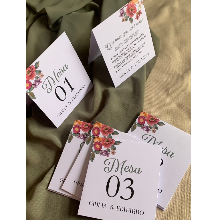 Plaquinha de Mesa para Casamento Plaquinha Mesa Personalizada | Shopee Brasil