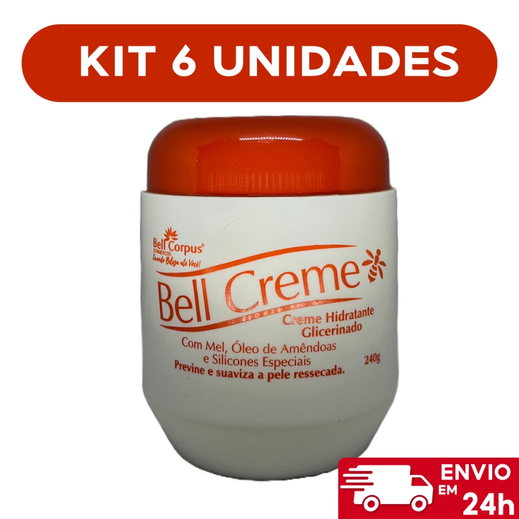 Kit 06 Creme Hidratante Glicerinado Bell Corpus - Bell Creme 240g ...