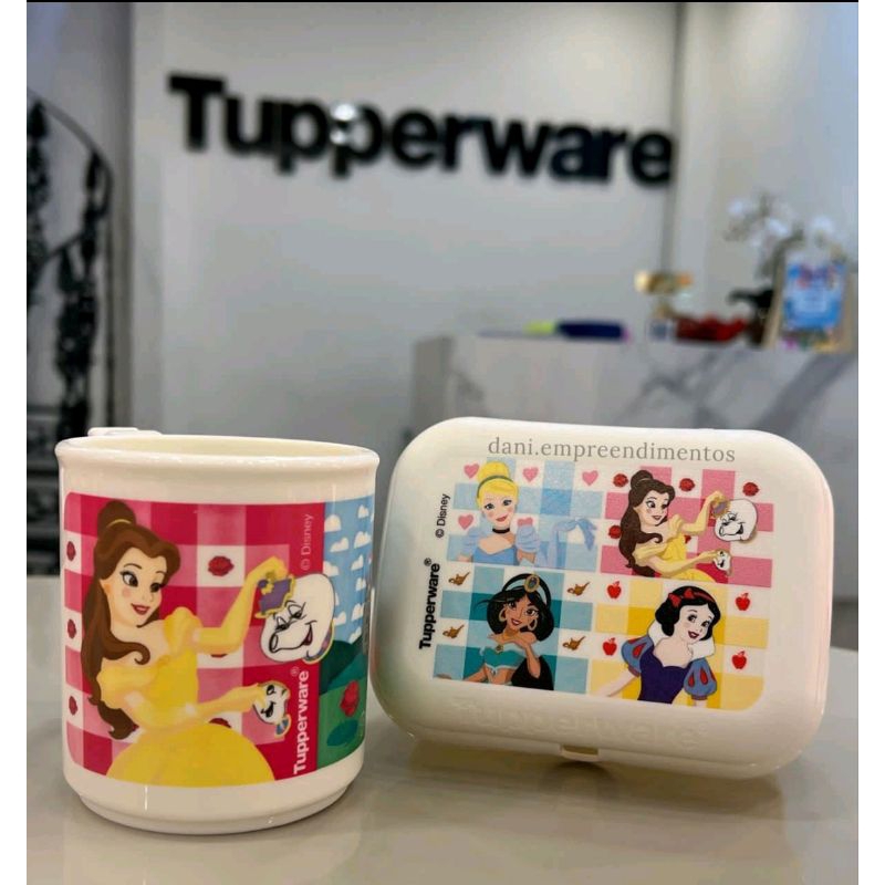 Tupperware Caneca Infantil Princesas, Porta Sanduíche Princesas ...