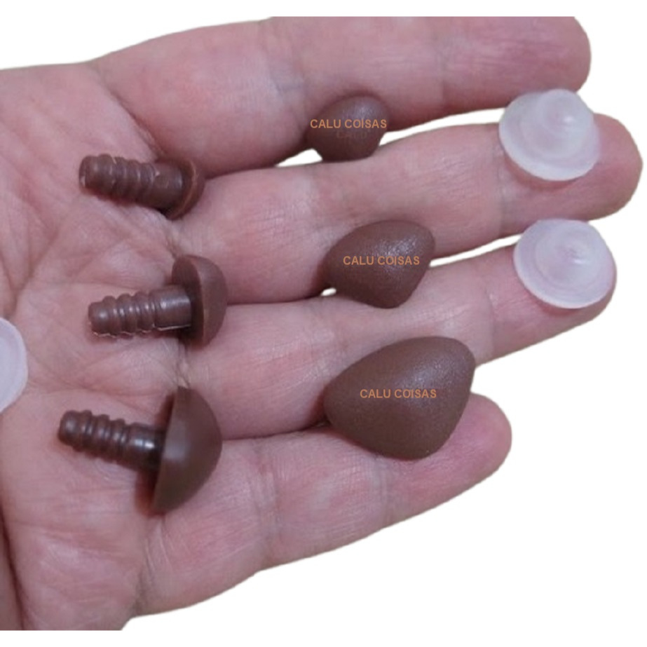 30 Fuça Fucinho Focinho Ns 1, 2 E 3 Marrom Amigurumi Artesanato PRODUTO ...