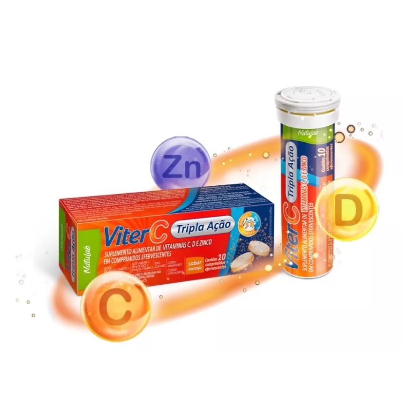 Viter C Tripla Ação 10 Cpr - Natulab | Shopee Brasil