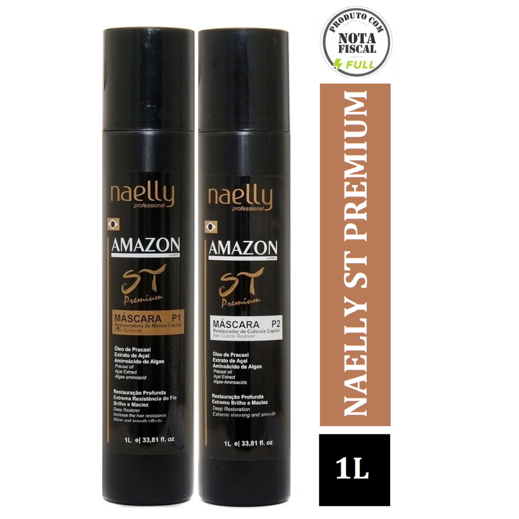 Naelly St Premium Kit Definitiva 2x1000ml | Shopee Brasil