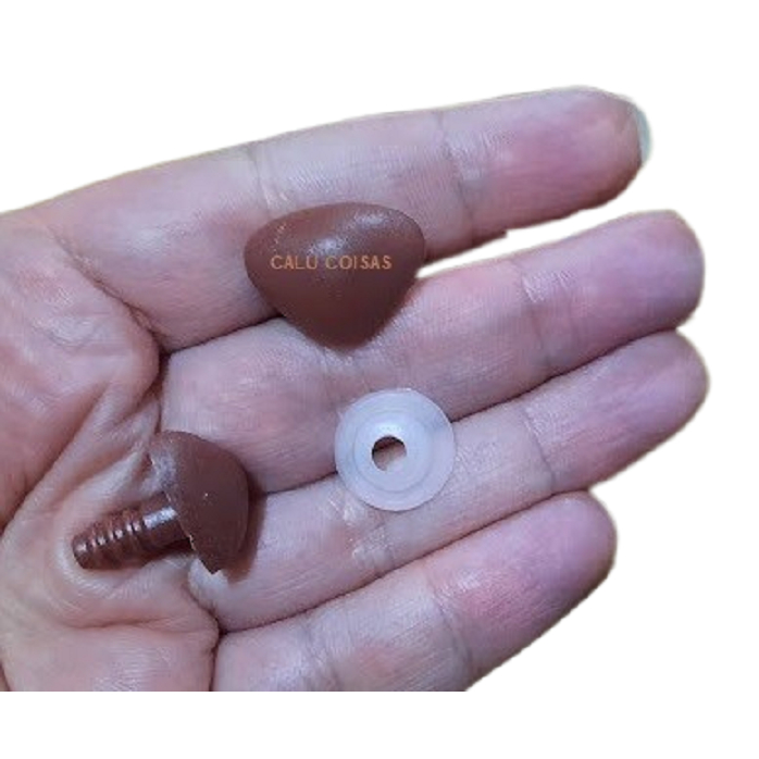 20 Fuça Fucinho Focinho N3=2 Cm Marrom Amigurumi Artesanato Cachorro ...