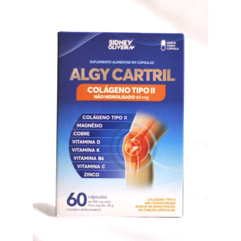 COLÁGENO TIPO II + MDK ALGY CARTRIL 60 CÁPSULAS | Shopee Brasil
