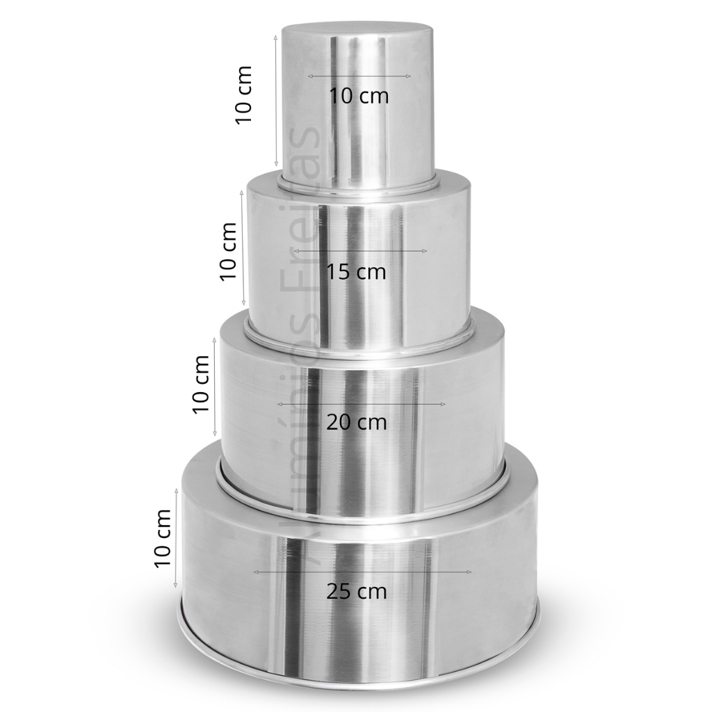 Kit 4 Forma de bolo Para Festas Casamento Aniversario MultiUso | Shopee ...