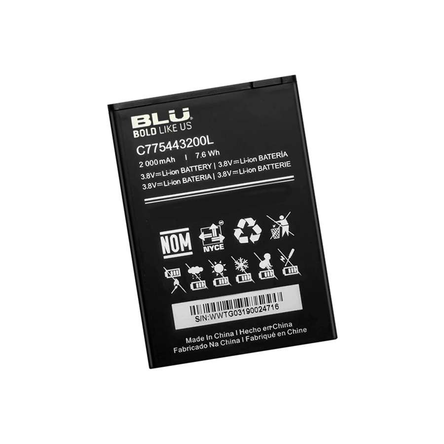 Bateria BLU C775443200L p/ C5 C5L C014 2000mAh Original | Shopee Brasil