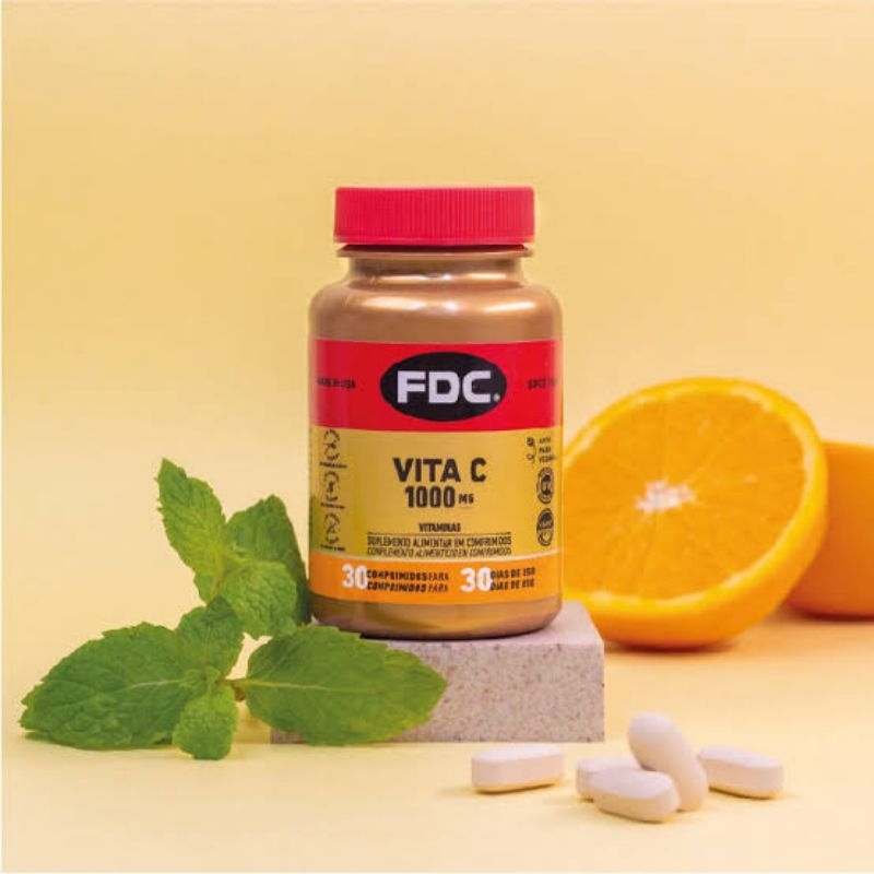 Vitamina C da Fdc 1000mg 30 comprimidos | Shopee Brasil