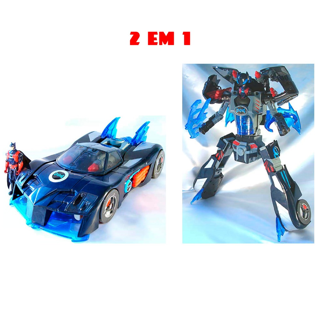 Bonecos de Ação Action figure The Batman Batmobile Shadowbot 2 em 1 com ...