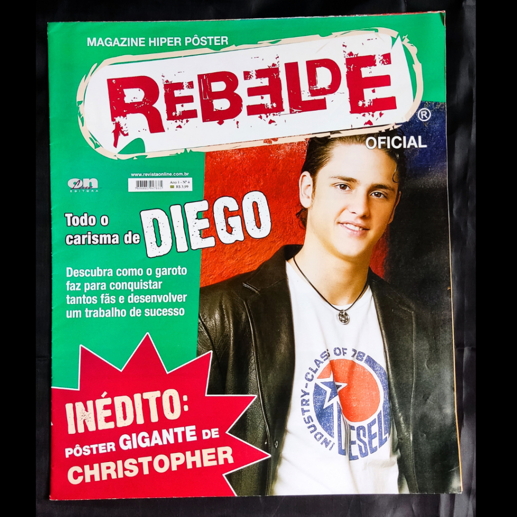 Poster Magazine Hiper Poster Rebelde oficial Revista colecionador RBD ...