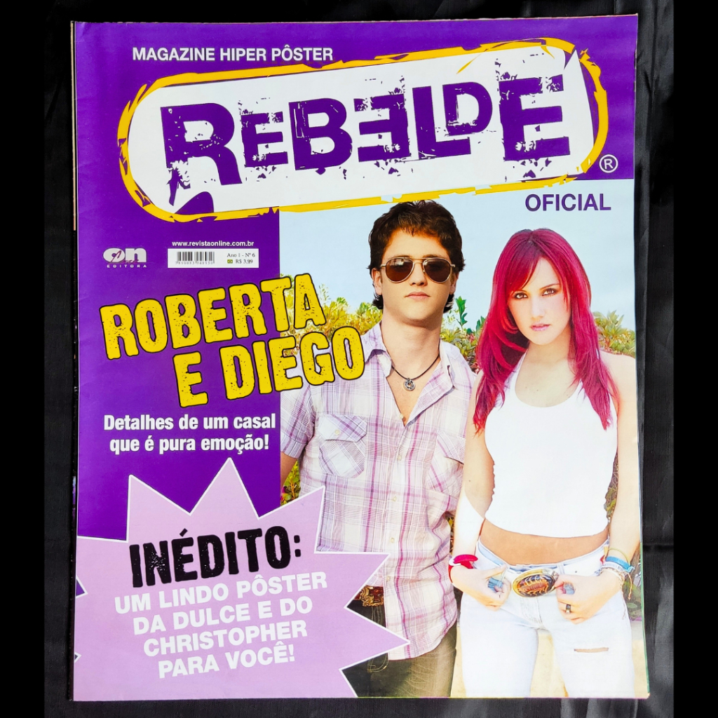Poster Magazine Hiper Poster Rebelde oficial Revista colecionador RBD ...