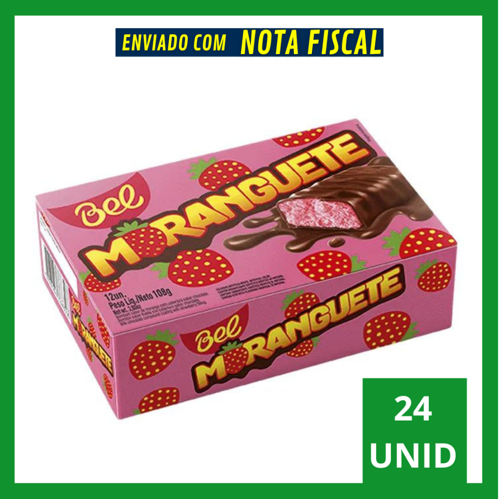 Chocolate Moranguete 24 Unidades Original Bel | Shopee Brasil
