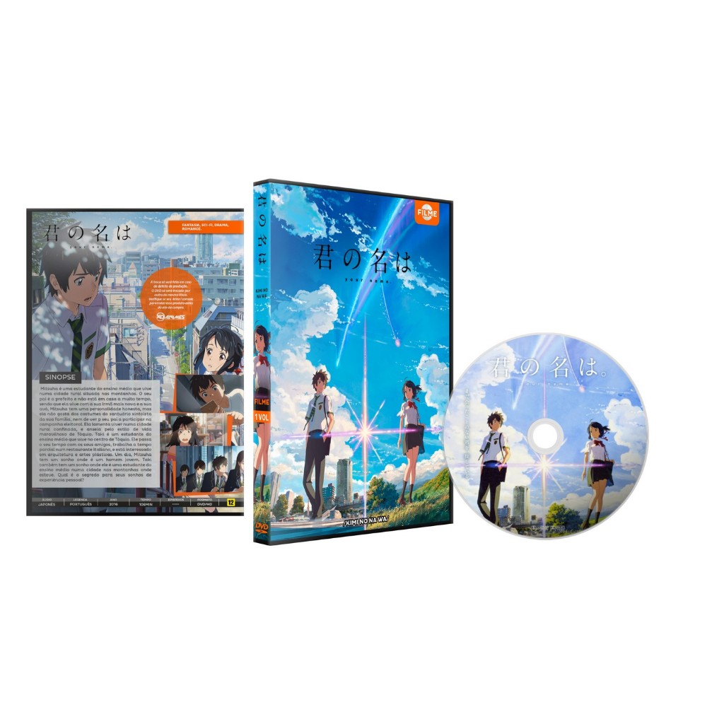 Dvd Your Name ( Kimi No Na Wa) Dual Áudio | Shopee Brasil