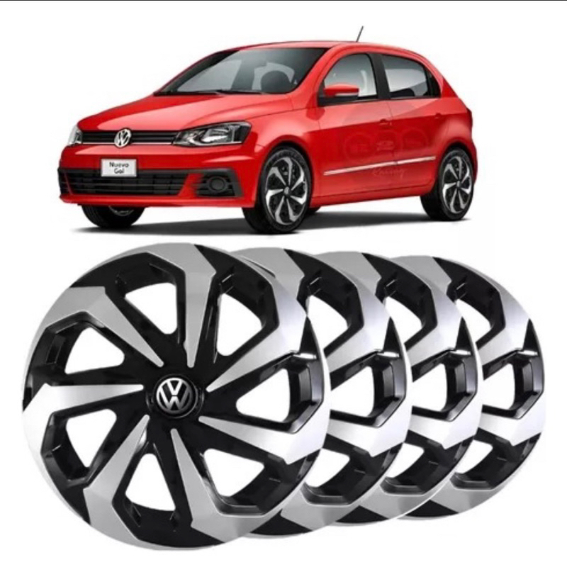 Jogo De Calotas Esportivas Aro 14 Vw Gol G5 G6 G7, Gol G3 G4 | Shopee Brasil