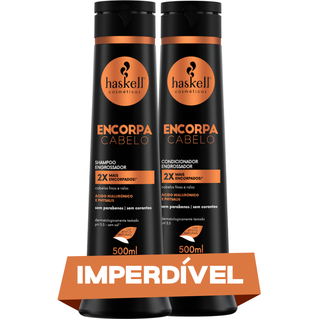 Kit Encorpa Cabelo Haskell Shampoo + Condicionador 500ml | Shopee Brasil