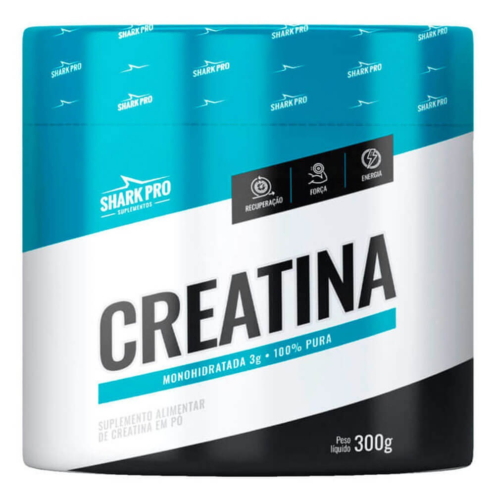 Creatina Monohidratada 300g 100% Pura Shark Pro Original | Shopee Brasil