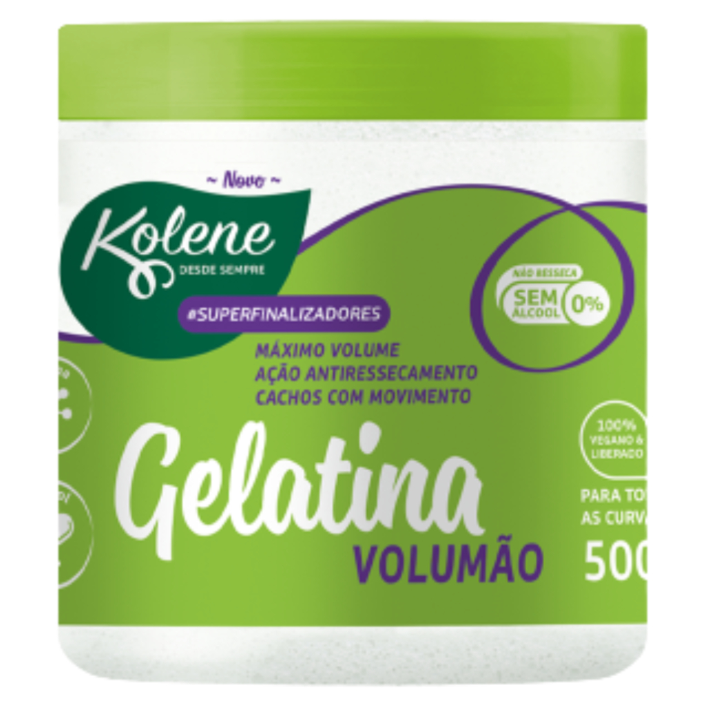 Modelador Gelatina Kolene Superfinalizadores Verde 500G | Shopee Brasil