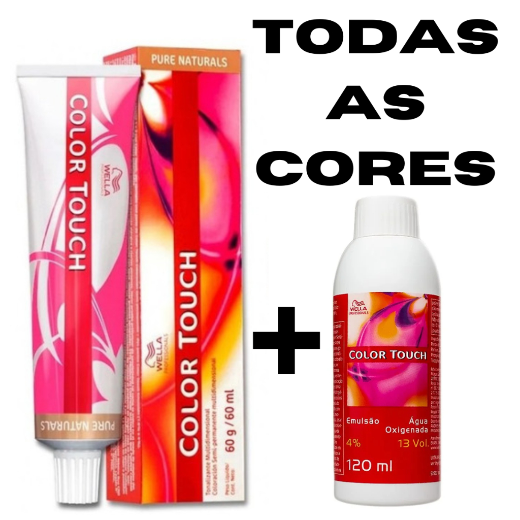 Tinta De Cabelo Tonalizante Color Toch Sem Amônia + Emulsão 4% 13vol ...