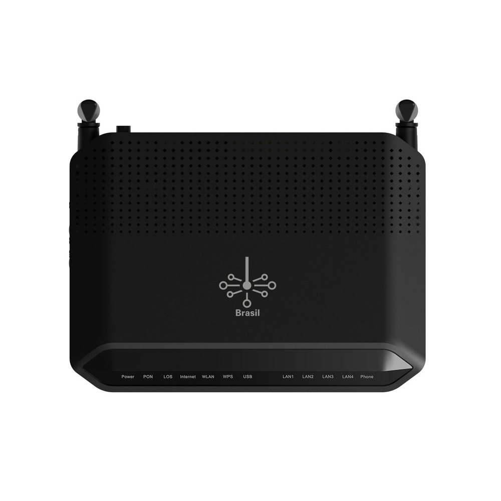 Roteador Onu Fiberhome Hg6143d Gpon 4ge Gigabit 1pots Wi-fi 1200 Mbps ...