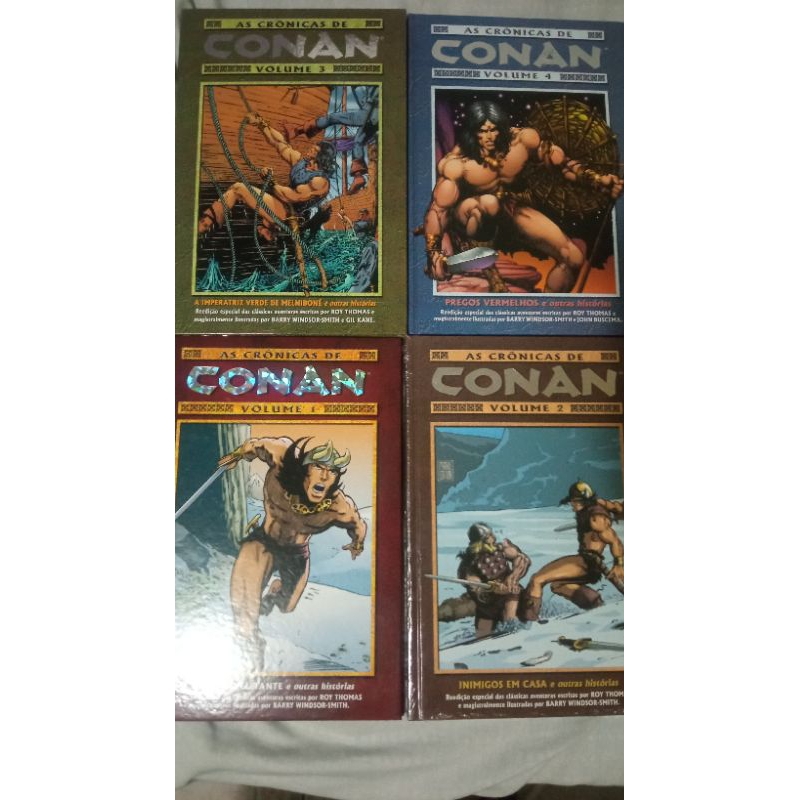 As Crônicas de Conan Volumes 1 ao 4 - Mythos | Shopee Brasil