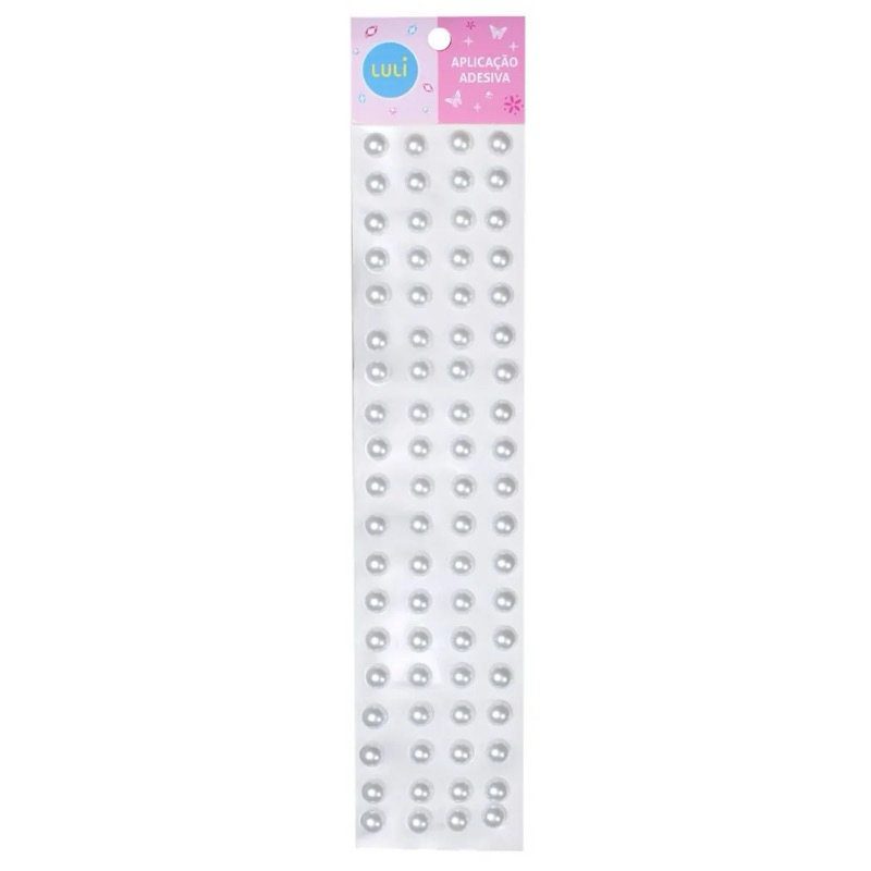 Cartela de Meia Perola Adesiva 10mm com 76un | Shopee Brasil