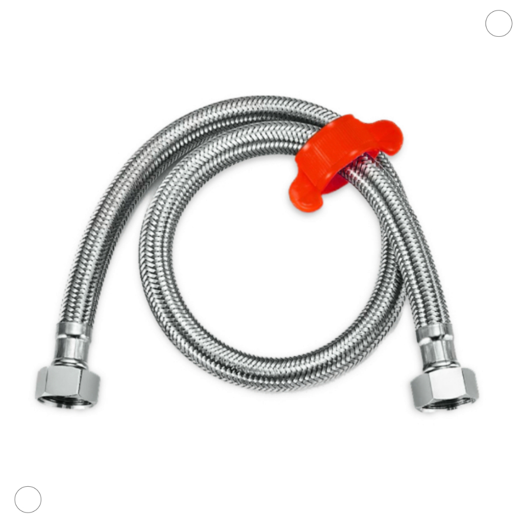 Engate Mangueira 50cm Flexível Aço Inox Para Torneira e Conexões ...