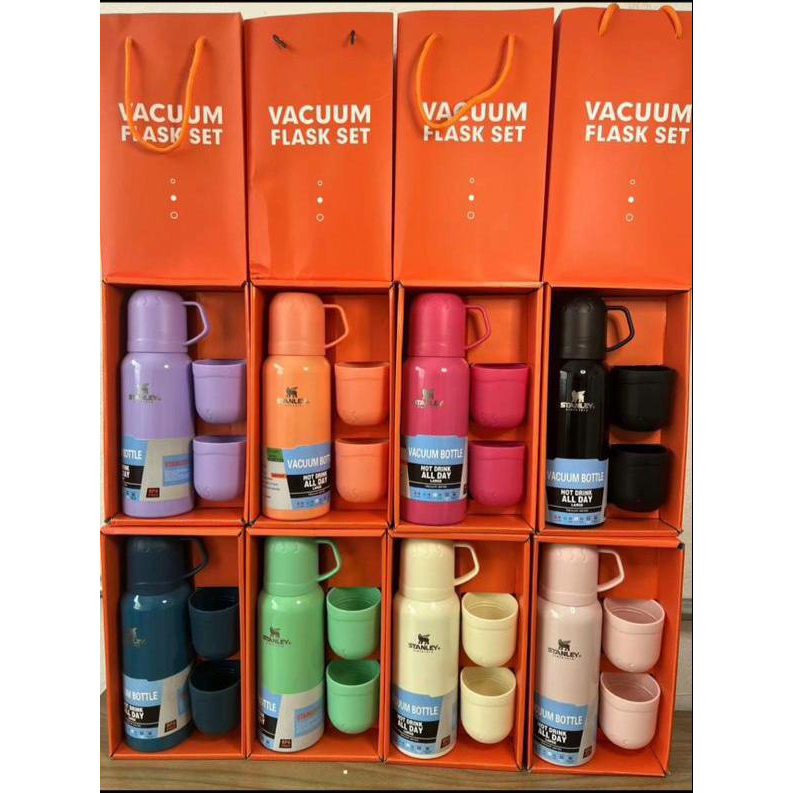 Kit Garrafa Térmica 550mL + 3 Canecas | Shopee Brasil
