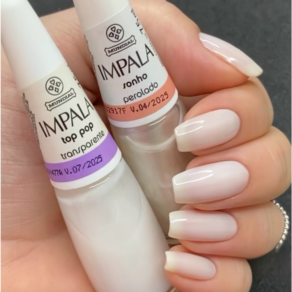 Kit 2 Esmalte Impala Francesinha Top Pop e Sonho | Shopee Brasil