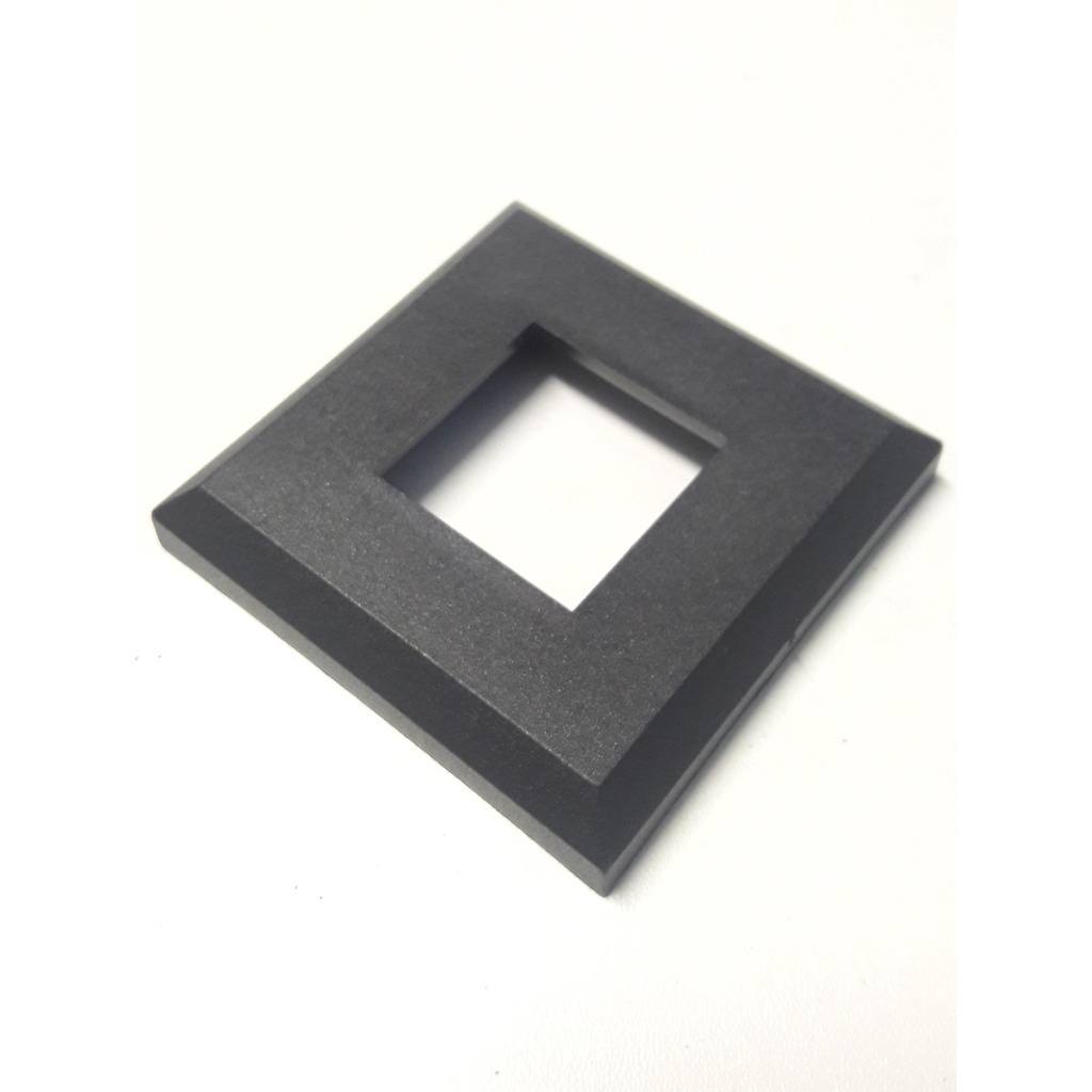 Canopla tubo quadrado 25x25 nylon 10 pçs | Shopee Brasil