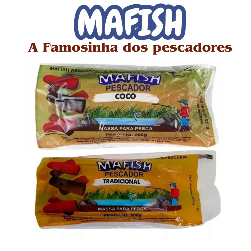 Massa Mafish de Pesca Tradicional Pronta Líder na Pescaria Isca de ...