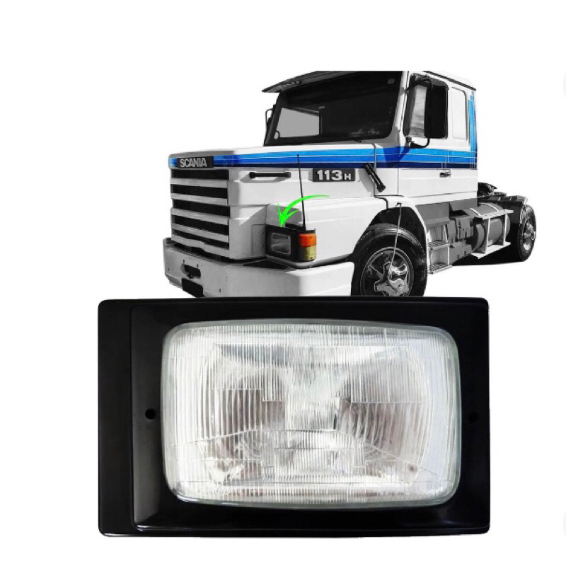 Farol Scania T/R 112 / 113 CIBIE Original | Shopee Brasil