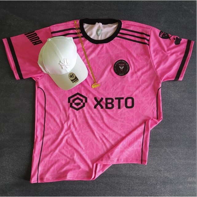2023/2024 camisa camiseta uniforme inter miami cf rosa claro messi 10 ...