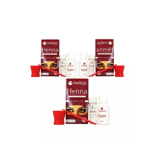 Henna Makiaj sobrancelhas auto rendimento e fixação rena | Shopee Brasil