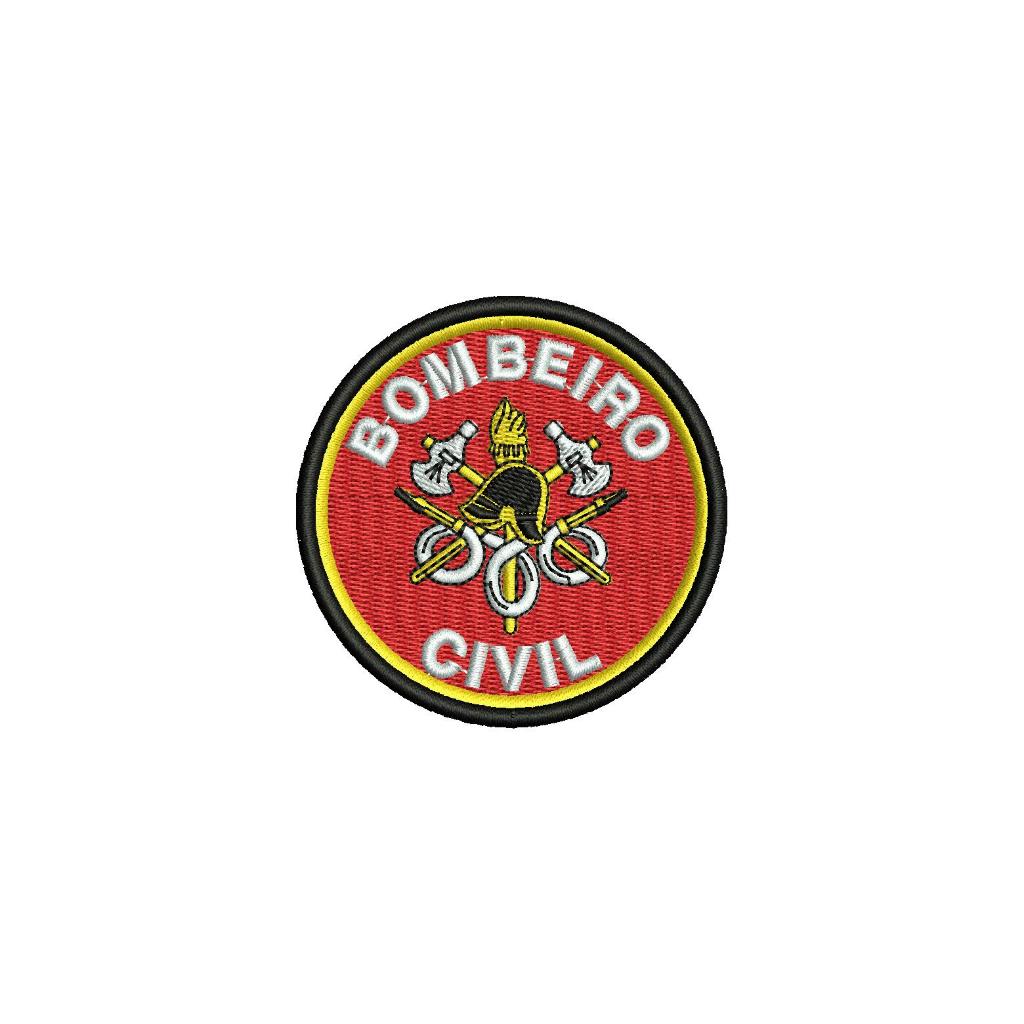 Patch Bordado - Bombeiro Civil 7,5x7,5cm | Shopee Brasil