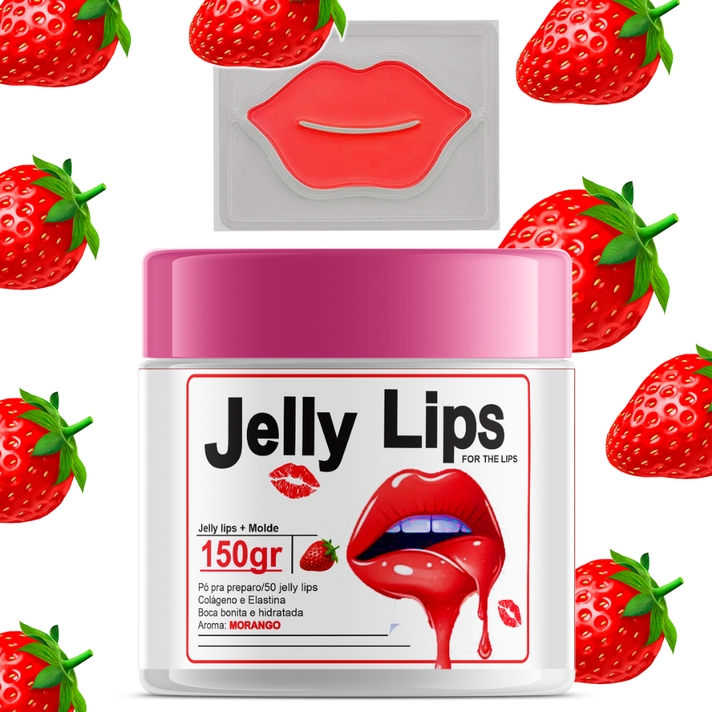 CUIDADO LABIAL COM AS MÁSCARAS "JELLY LIPS" RENDE 50 LÁBIOS | Shopee Brasil