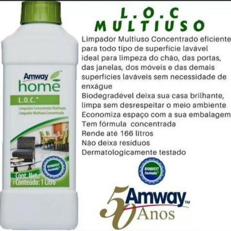 Loc Multiuso Amway 1 litro | Shopee Brasil