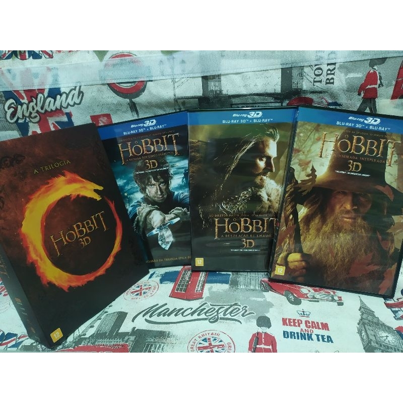 Blu-ray 3D kit o Hobbit trilogia 12 discos | Shopee Brasil