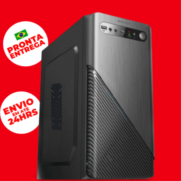 Gabinete Desktop Cpu Micro Atx Compacto Resistente Com Fonte Atx 200W ...