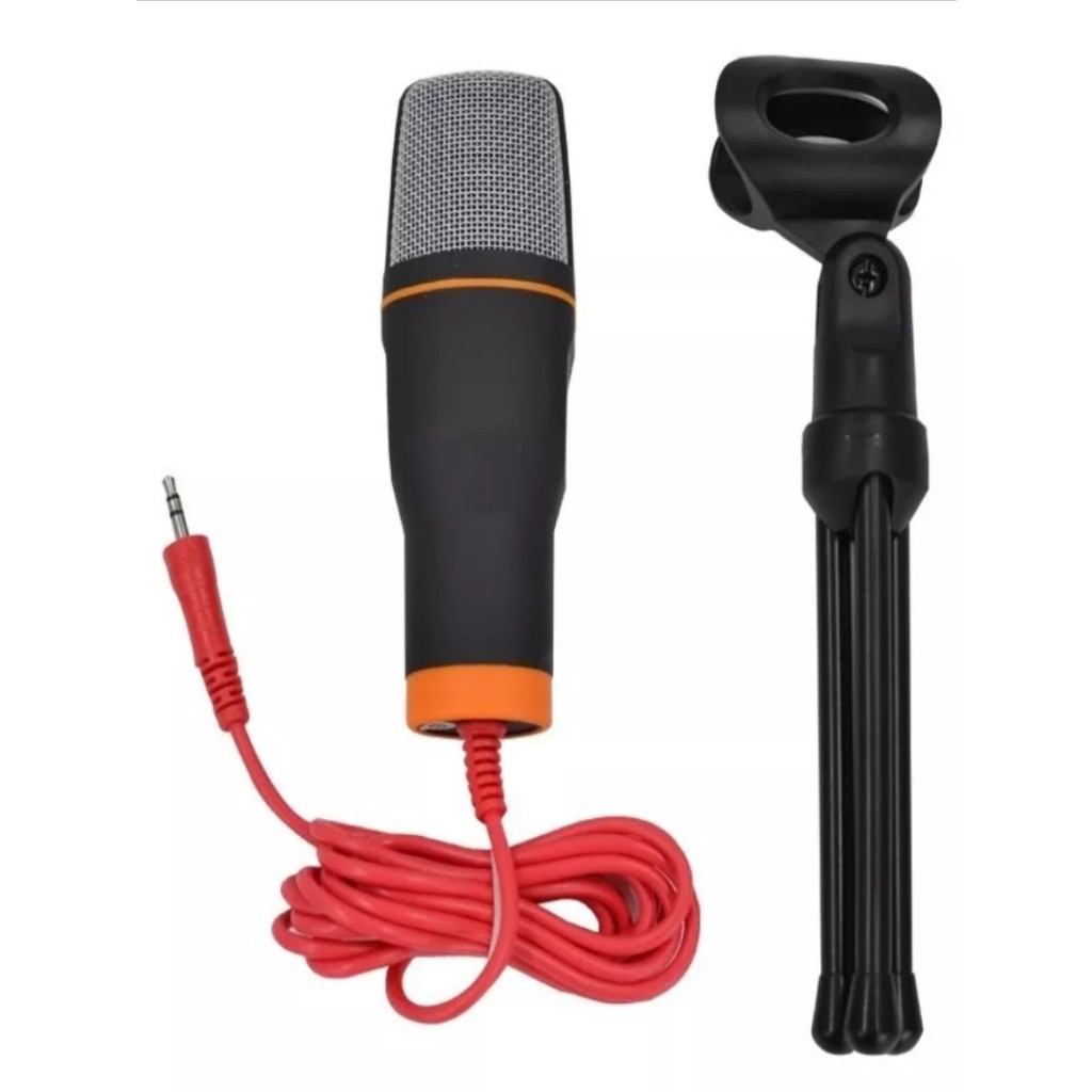Microfone Condensador SF 666 Com Tripé E Cabo 2m | Shopee Brasil