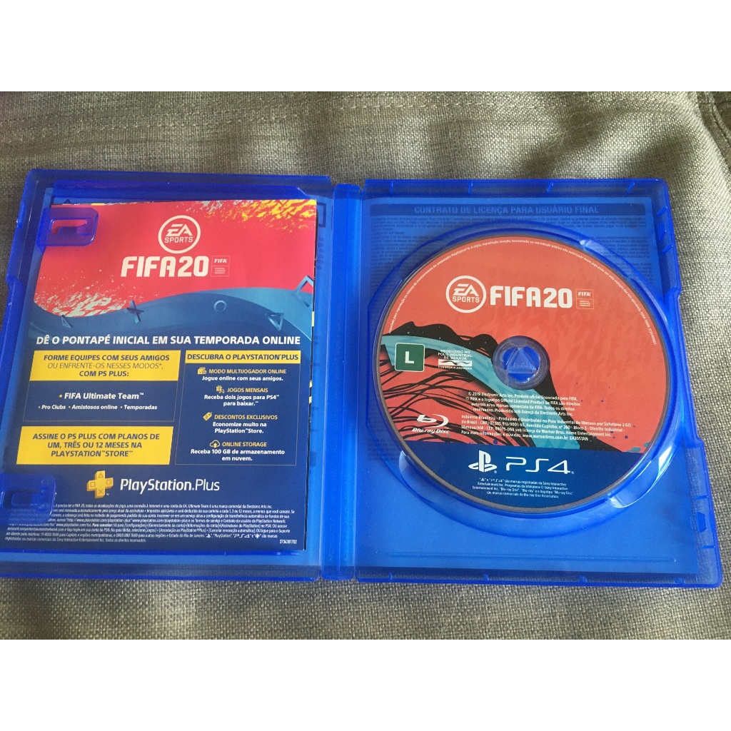 jogo FIFA 20 Emirates Electronic Arts Sports video game PS4 midia Fisica Fifa20 em Cd