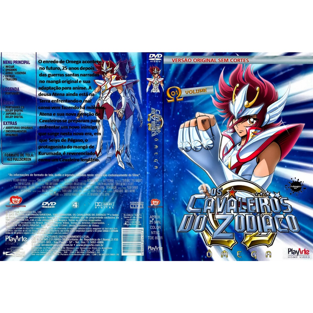 Os Cavaleiros do Zodíaco Ômega dvd | Shopee Brasil