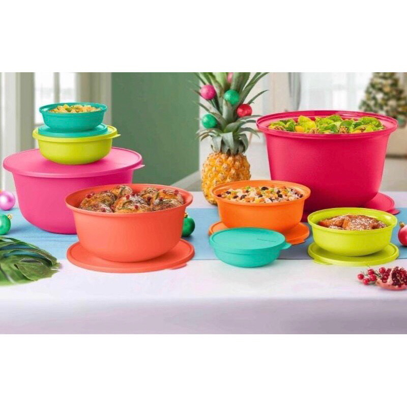 Tupperware Kit Tigelas Aloha PDA 8 Peças Tupperware | Shopee Brasil