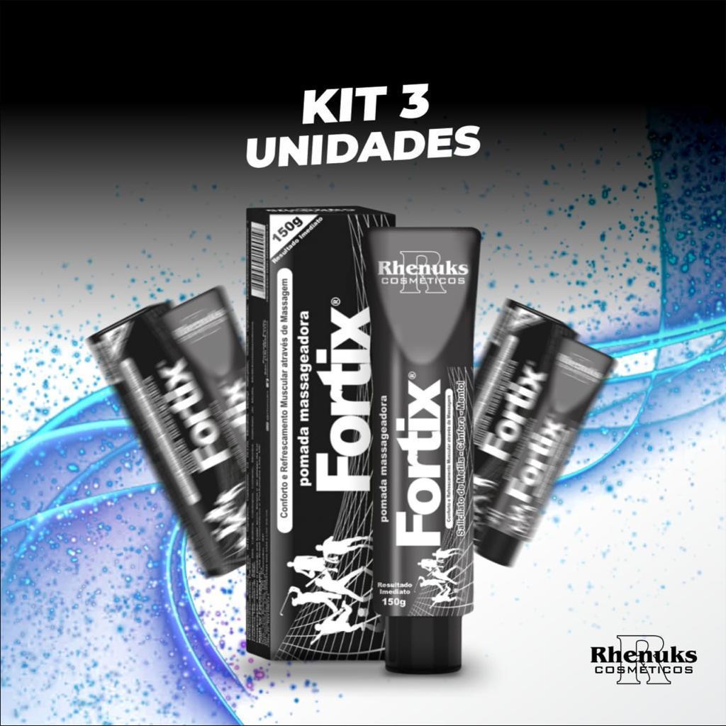 POMADA MASSAGEADORA FORTIX TIRA DOR RHENUKS - CAIXA COM 3 UNIDADES ...