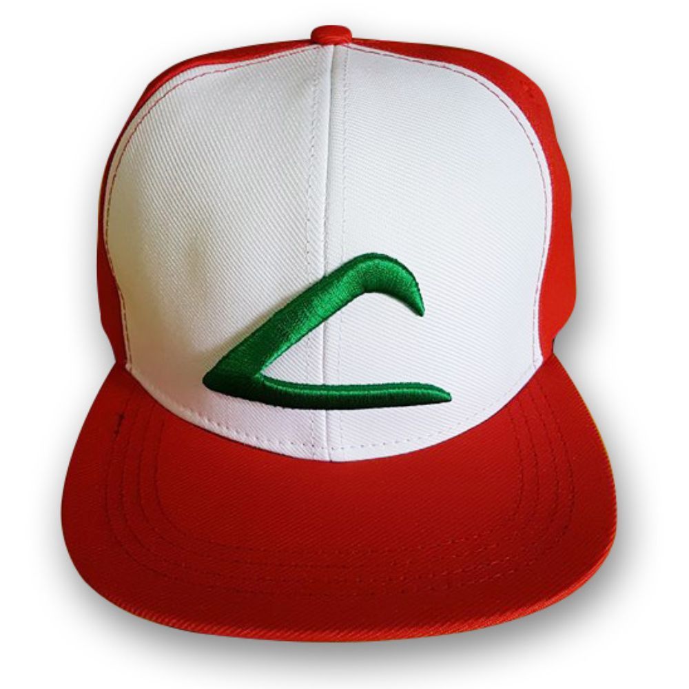 Boné Pokemon Ash Ketchum Bordado Aba Curva com regulador em velcro ...