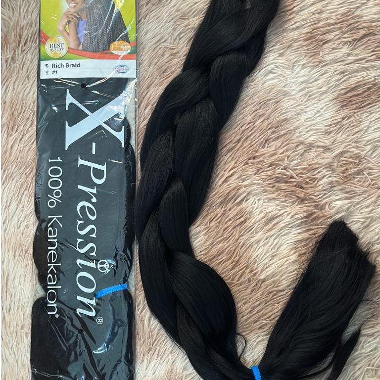 Jumbo original Expression 92cm Rich Braid- Jumbo para tranças Box Braid ...