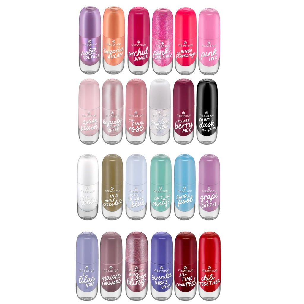 Kit 2 Esmaltes Gel Nail Colour Essence - Escolha sua cor | Shopee Brasil