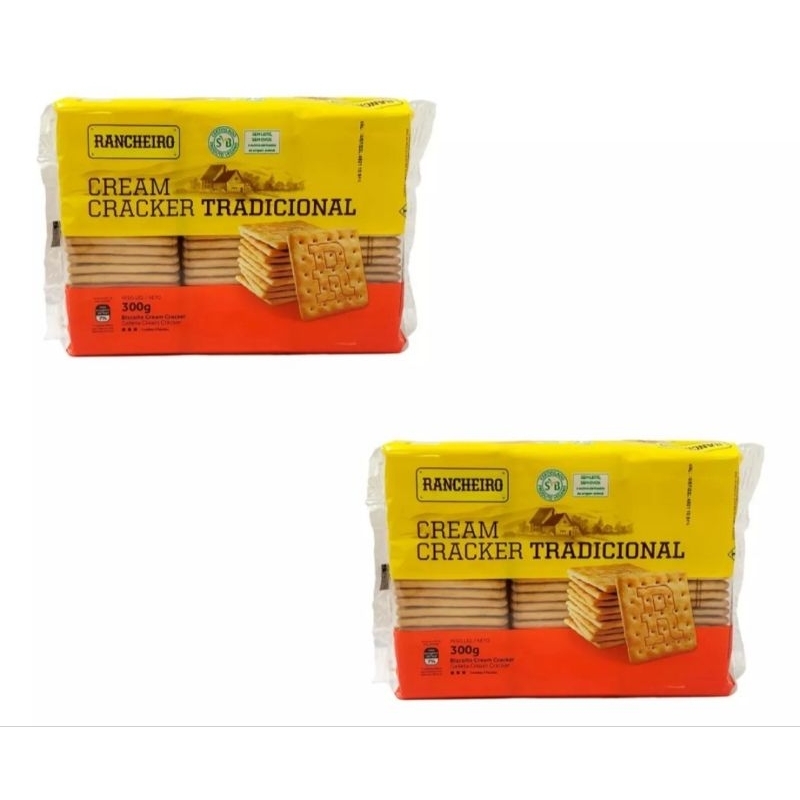 Biscoito Cream Craker RANCHEIRO - Zero Leite 300g - 02 Pacotes | Shopee ...