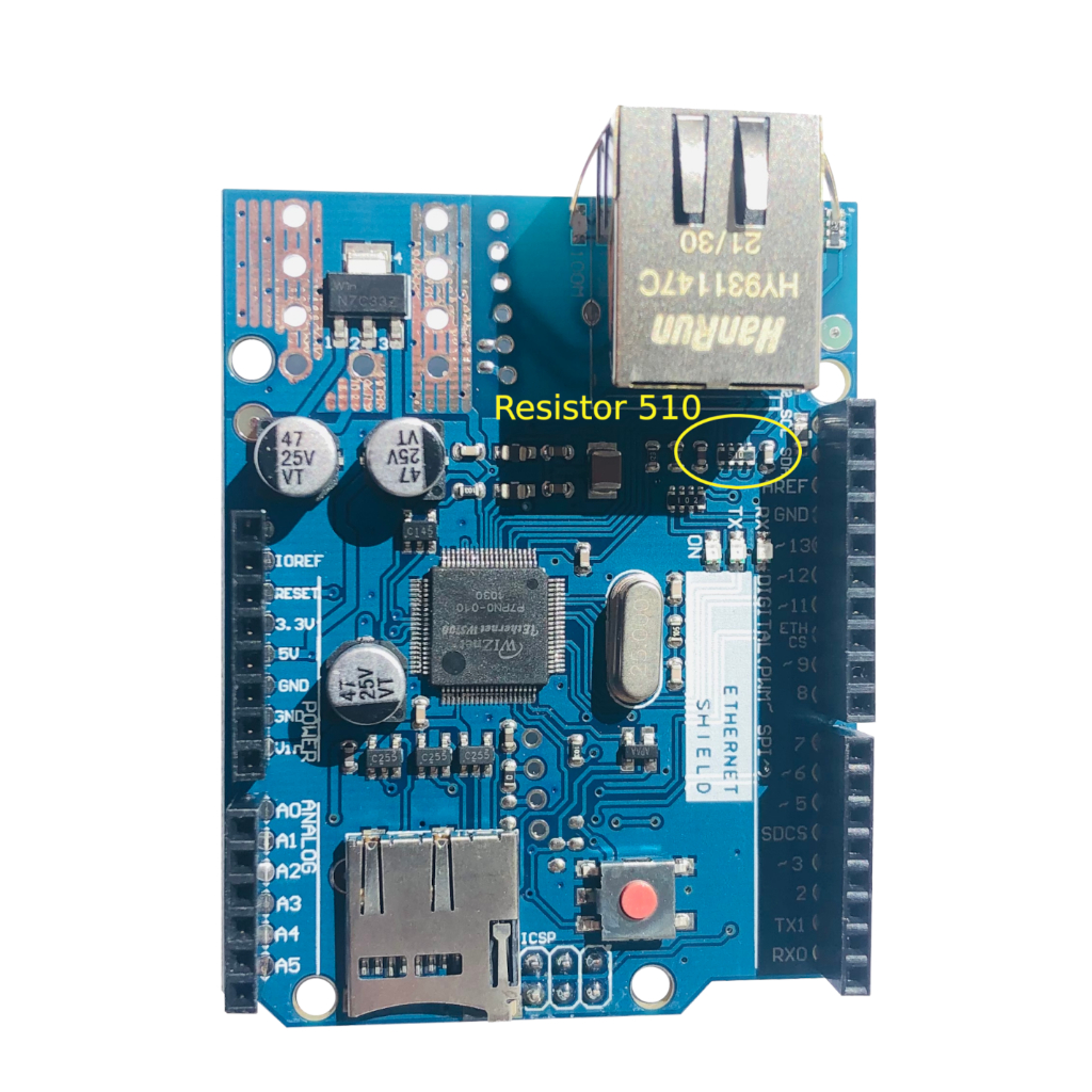 Placa Ethernet Shield W5100 para Arduino Com Resistor 510 | Shopee Brasil