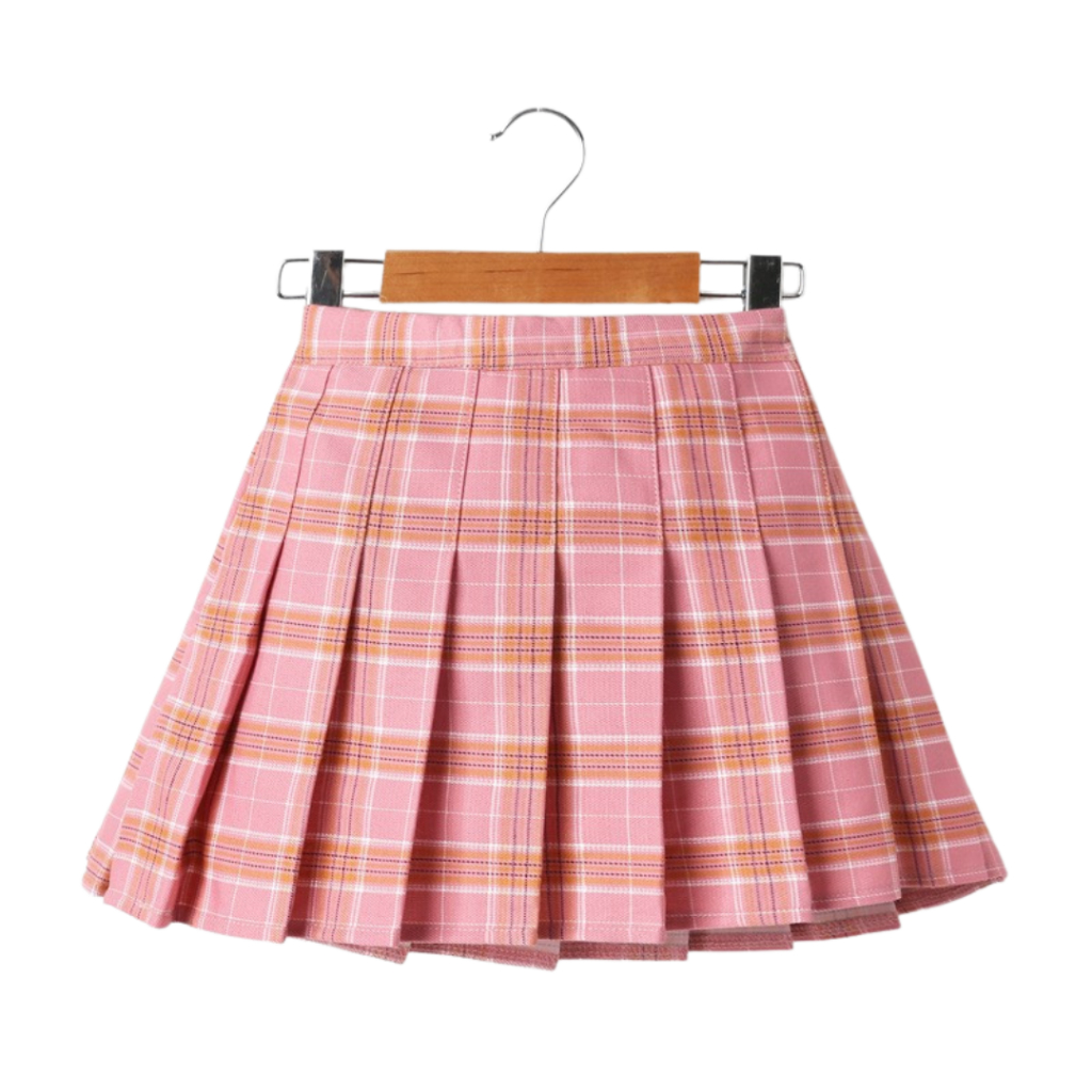 Saia Plissada Xadrez de Pregas Egirl Coreana Colegial Cosplay Kpop Aesthetic Pregueada | Shopee ...