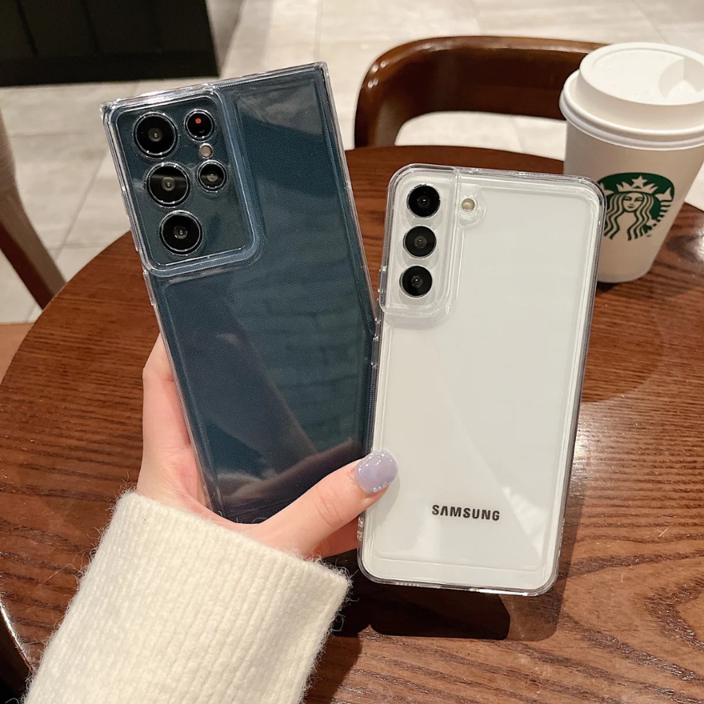 Capinha Acrilico Transparente S20FE/S21 PLUS/S21 ULTRA/S22/S22 PLUS/S22 ULTRA/S23/S23 PLUS/S23 ...