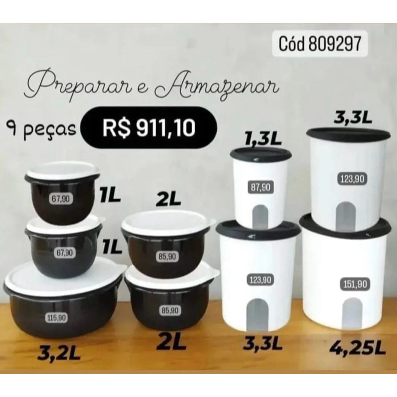 kit Tupperware | Shopee Brasil
